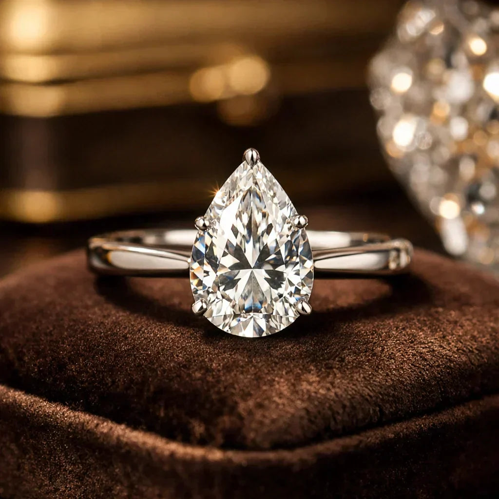 Pear Shaped Diamond Ring: Meaning, Styles & How to Wear